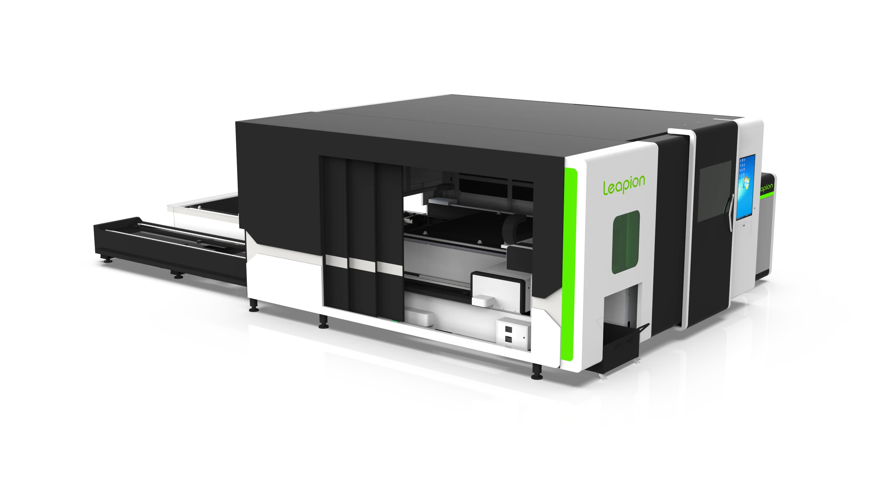 Leapion Protective Enclosed Cnc Laser 3000w 6000w 12000w Fiber Laser ...