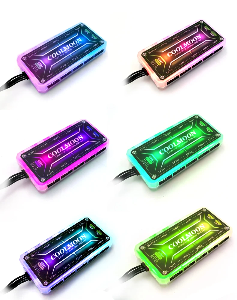 Coolmoon Rgb Controller Led Hub With Remote - Buy Controller Hub+remote ...