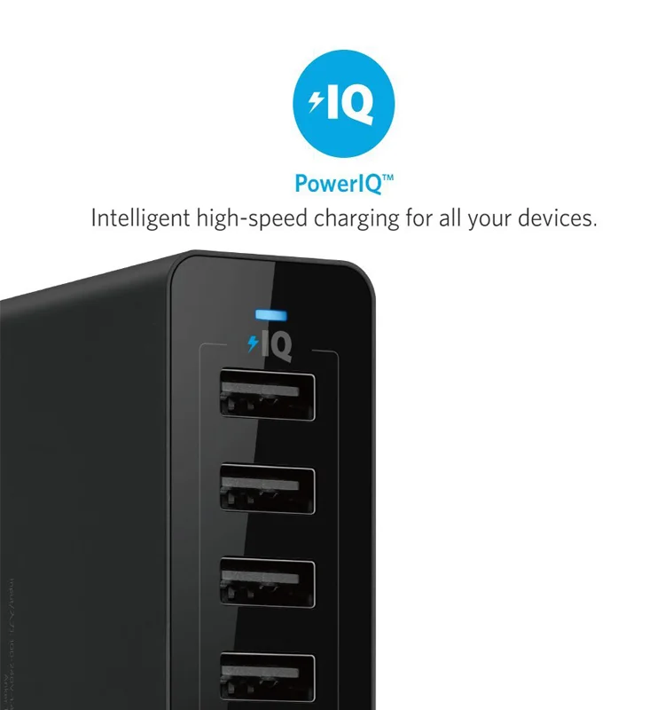 Anker Hot Selling 5V 12A 60Watt Multi Ports Fast Delivery 10 Usb Hub ...