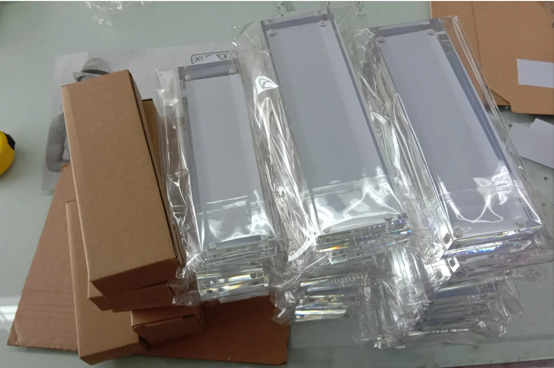 2x6" Acrylic Block Magnetic Freestanding Frame - Clear, Thick, and ...