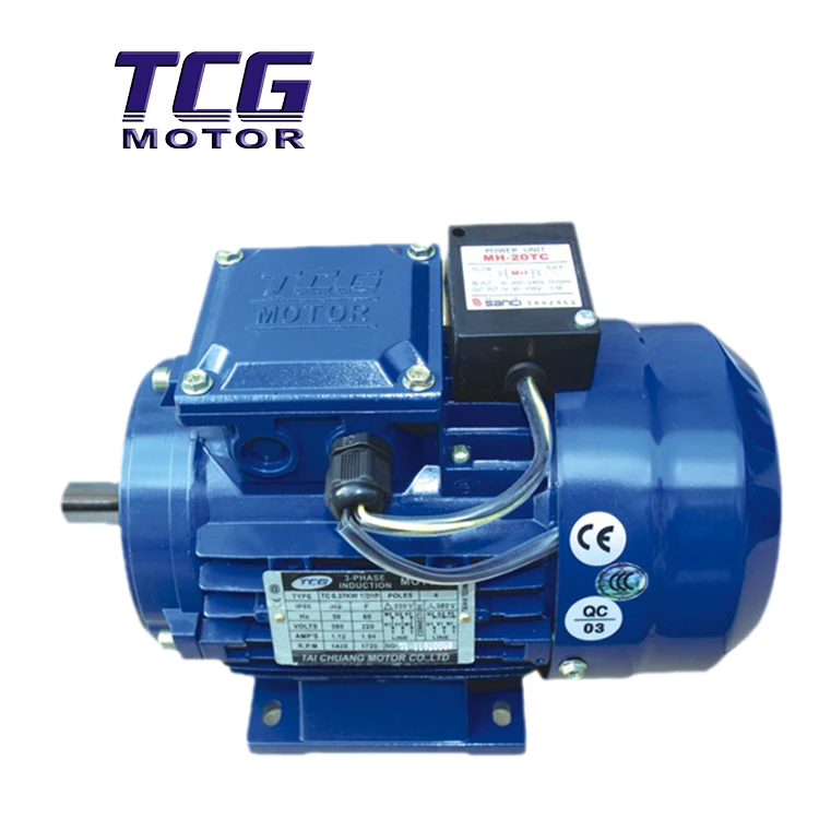 90 Frame 2hp 1.5kw B3 Motor With Electric Brake Ac Aluminum Copper Wire ...