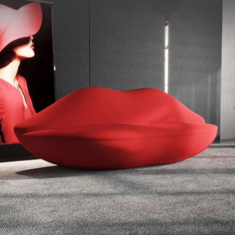 Creative Lips Sofa Modern Living Room Fabric Sofa Wedding Decor Home ...