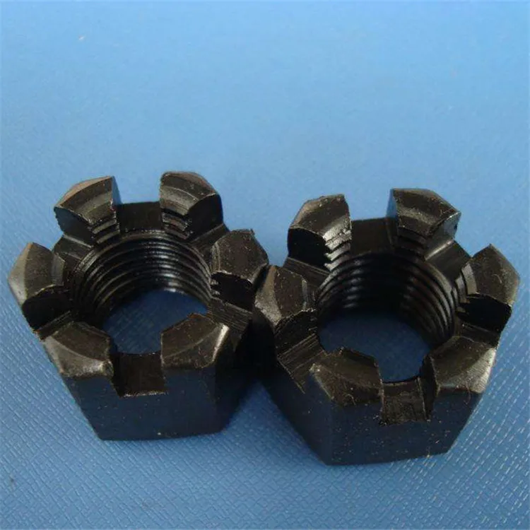 Castle Nut M8 M3 M10 M12 Hex Slotted Round Flange M4 M5 M6 Nuts Din935 ...