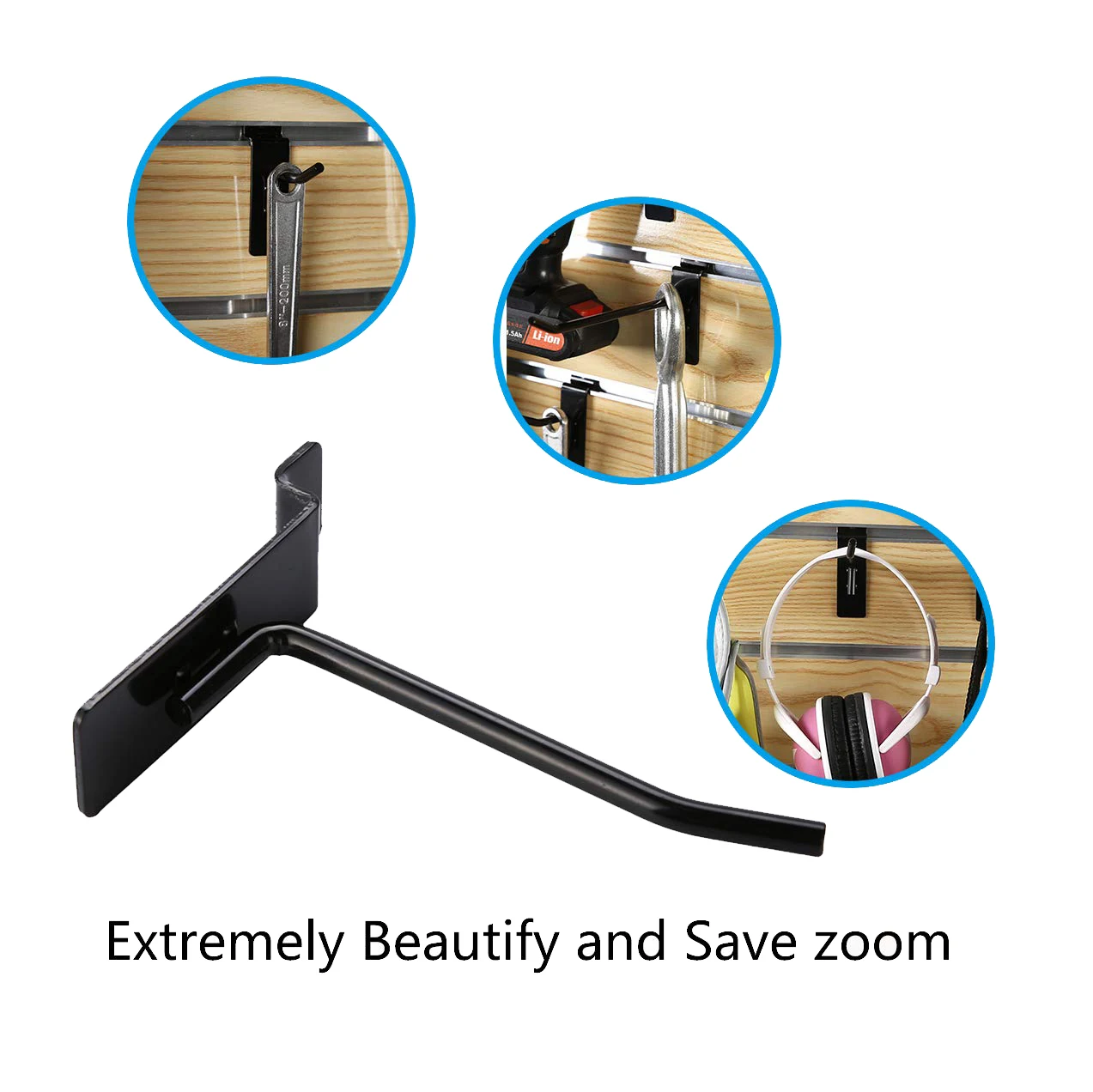 Jh-mech Slatwall Single Hook Pin Shop Display Fitting Prong Hanger ...