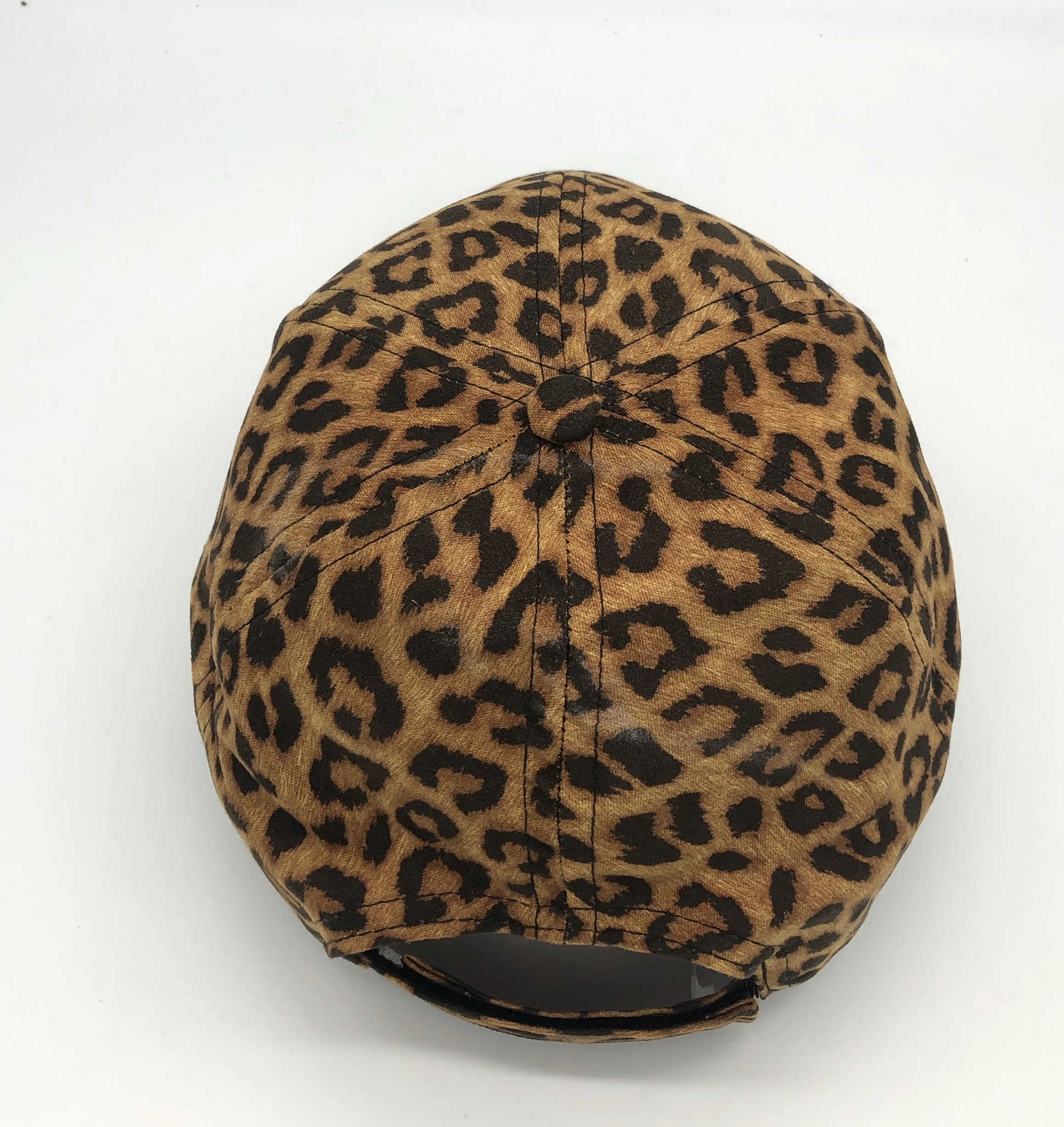 Wholesale In Stock Blank Leopard 6 Panel Baseball Caps And Hats Custom ...