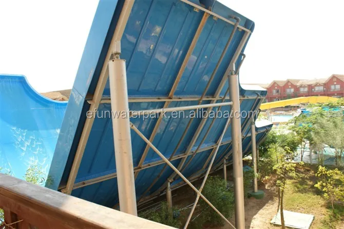 Aqua Park U- Shape Fiberglass Water Slides Rider Water Play Equipment ...
