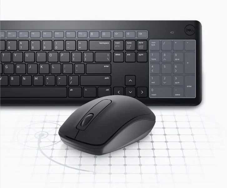 KM3322W Wireless Keyboard Mouse Combo 2.4GHz Wireless - Black for Dell ...