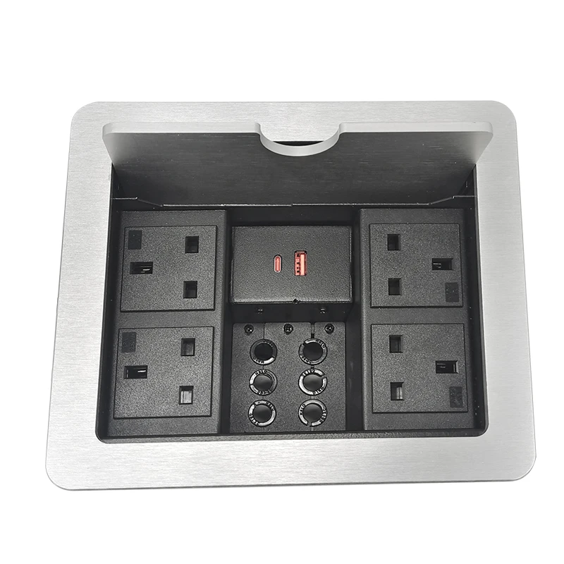 Hidden Flip-up Desk Outlet with USB A+C Support 16A