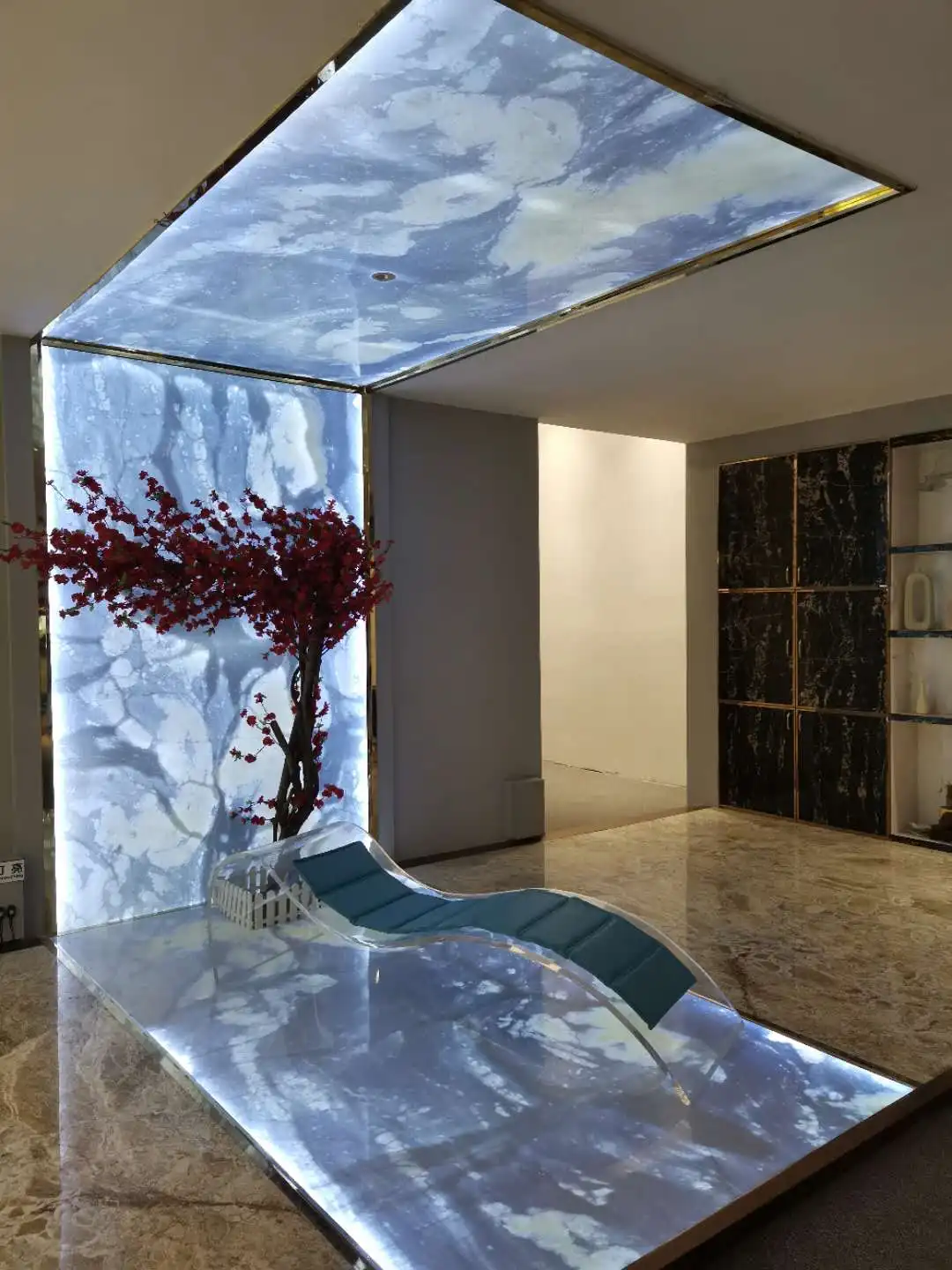 Marble with LED Edge-Lit Light for Landscaping Decoration