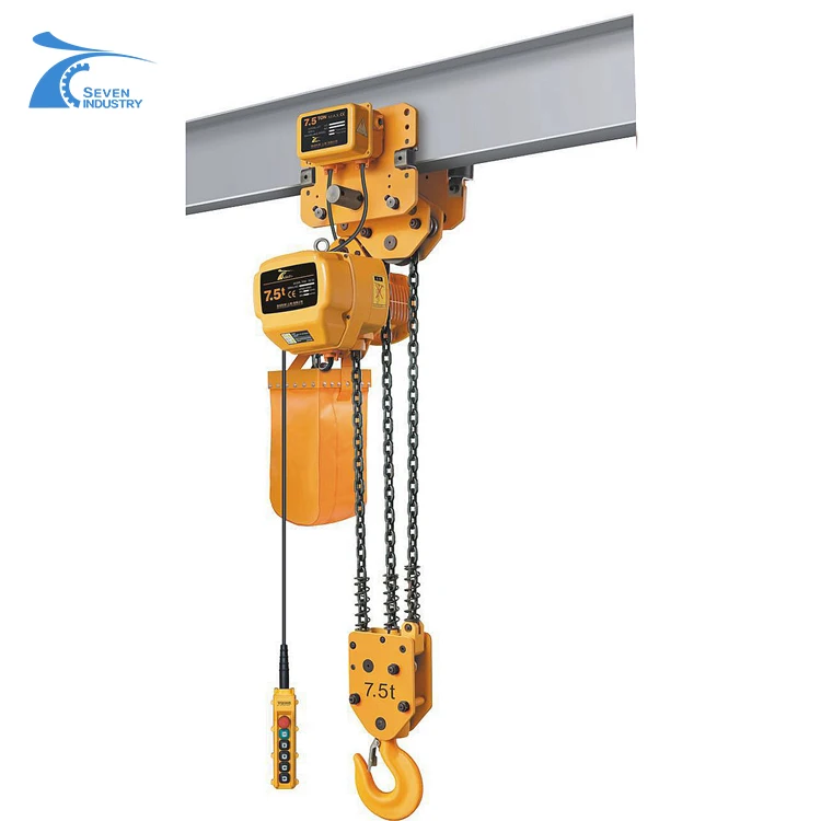7.5 Ton Battery Operated Chain Hoist For Goods Transport Machinery ...