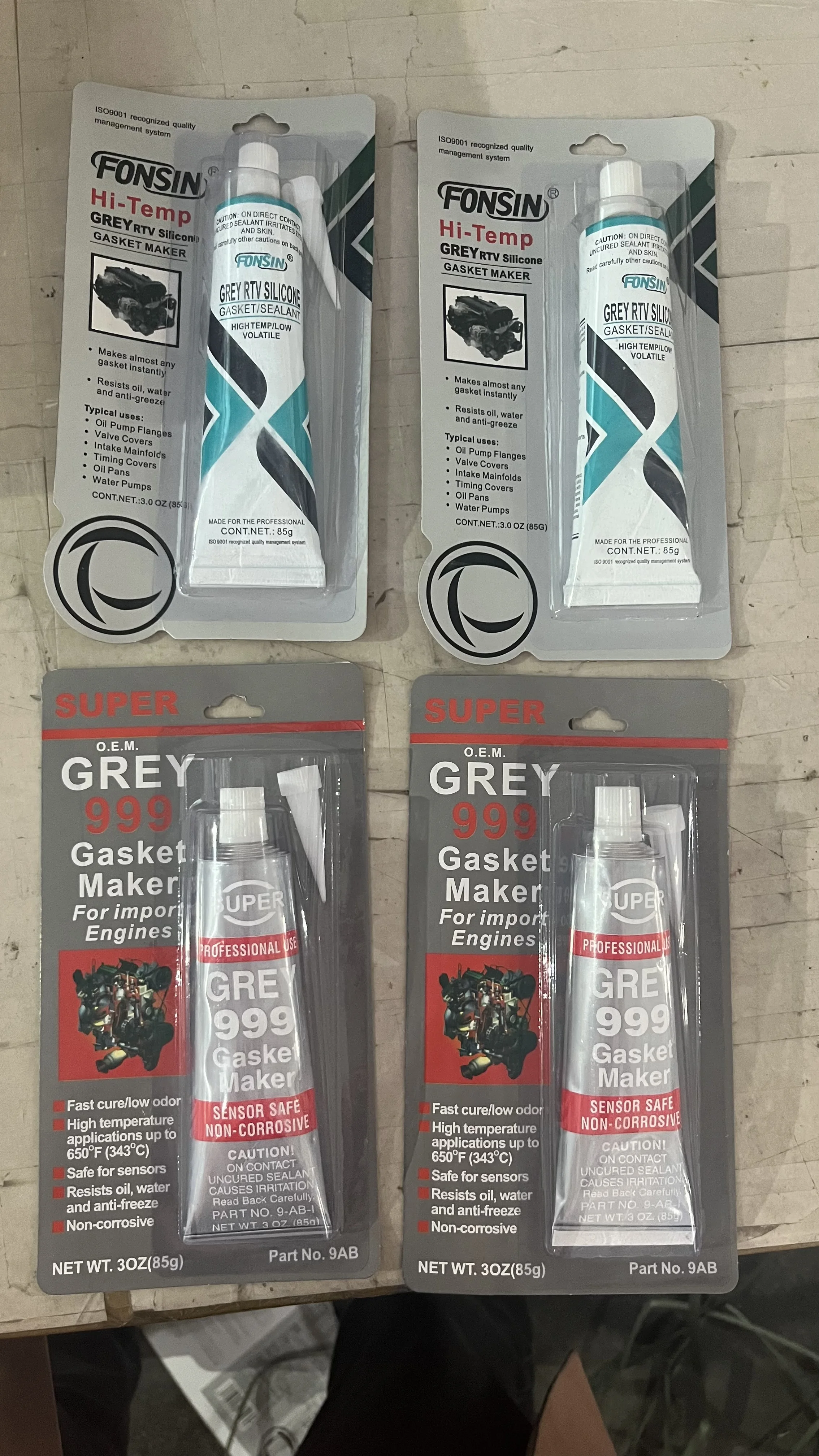 High Temp Grey Rtv Silicone Adhesivo 32g 85g Auto Sealing Glue Gasket ...