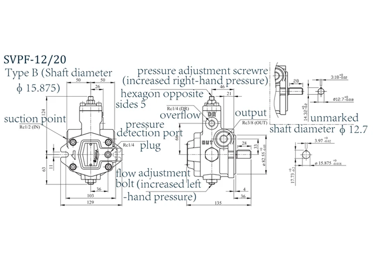 Yuken SVPF-30/40 Variable Vane Pump - High Pressure Oil Pump