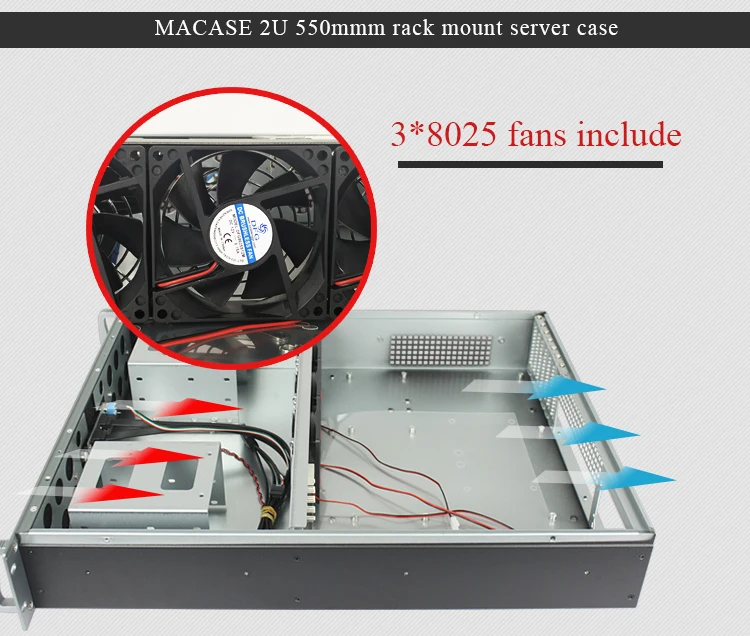 New 19 Inch Rackmount Case 2u Server Case Industrial Pc Atx Computer ...