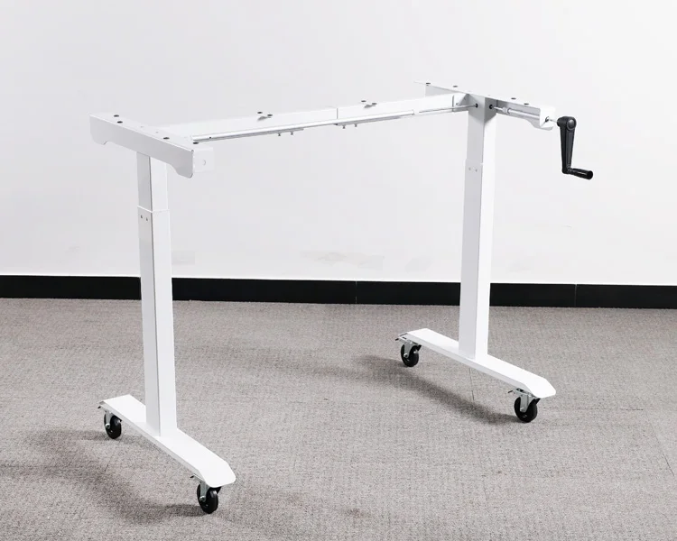 Height Adjustable Manual Office Table Legs - Modern Desk