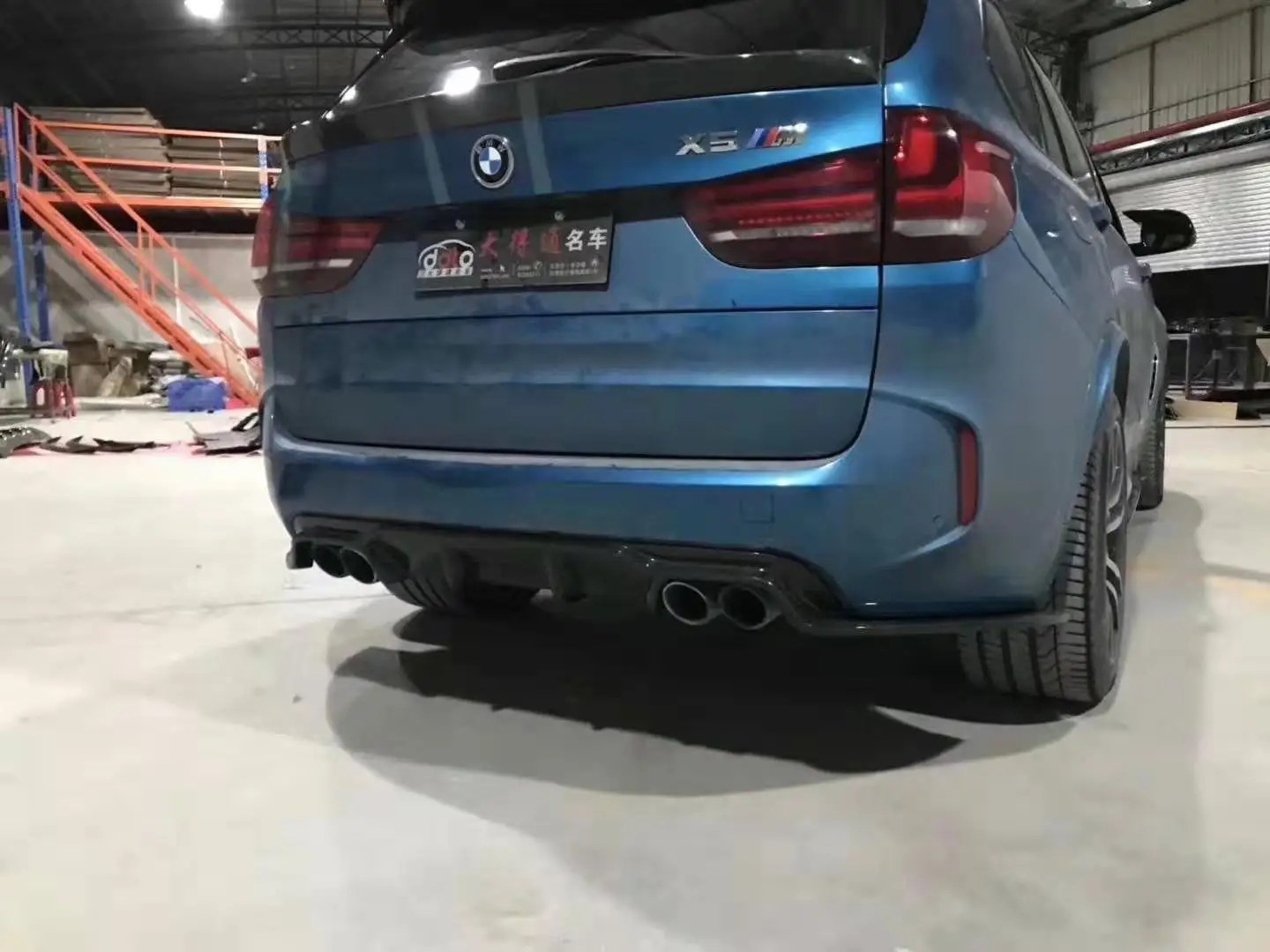 3D Style Body Kit Front Lip Side Skirts Rear Diffuser for F85 X5M F86 ...