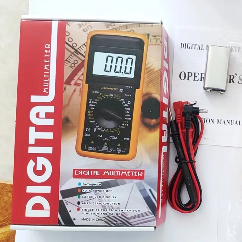 Yaogong Dt9205a Digital Multimeter Ac/dc Voltage Current Digital Smart ...