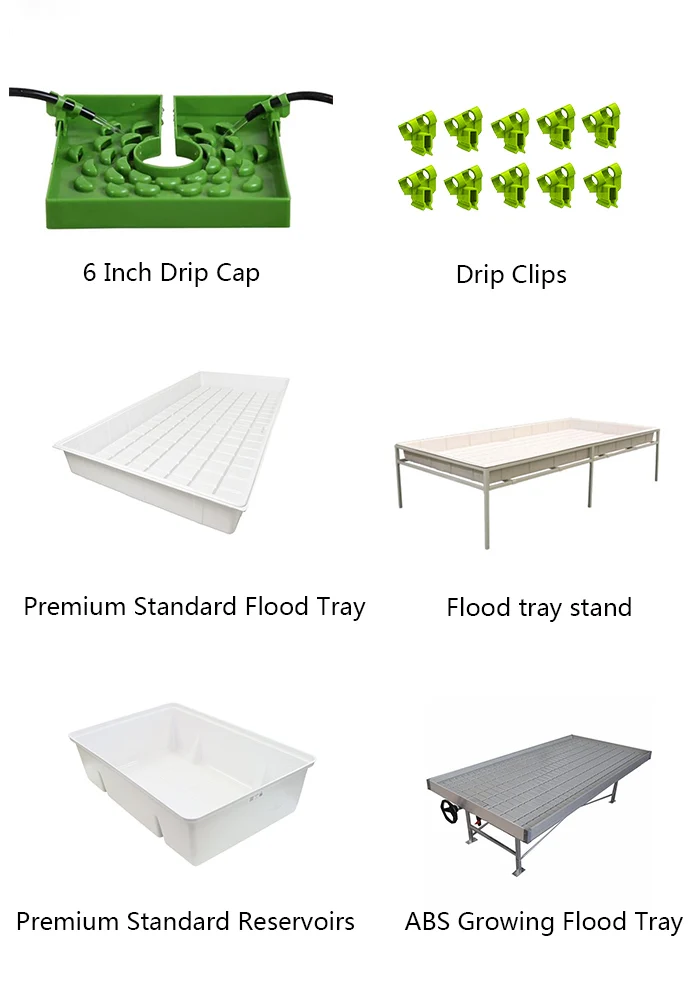 Chin-up 4x4 3x6 4x6 4x8 Abs Plastic Hydroponic Flood Tray Bed For ...