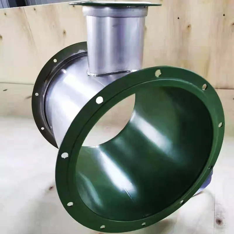 ETFE Coated Duct Exhaust Pipe Bend Elbow - Hybrid Fluoropolymer