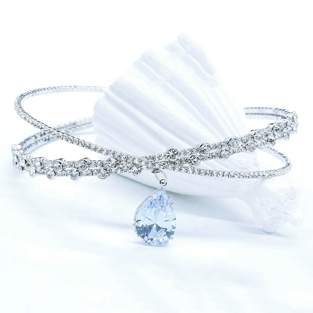 Custom Jewelry Waterdrop Pendant Necklace Collar