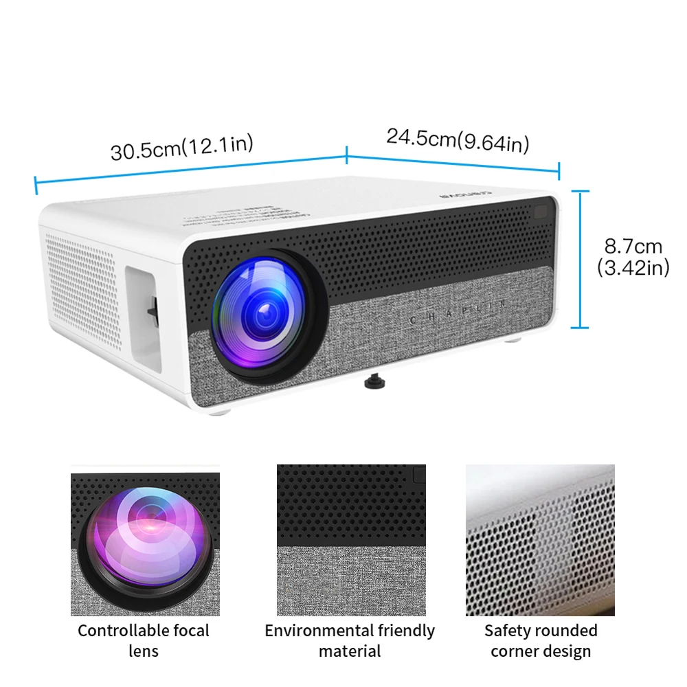 [lazada Hot Projector]5500 Lumens Android 8.0 Smart Led Native 1080p ...