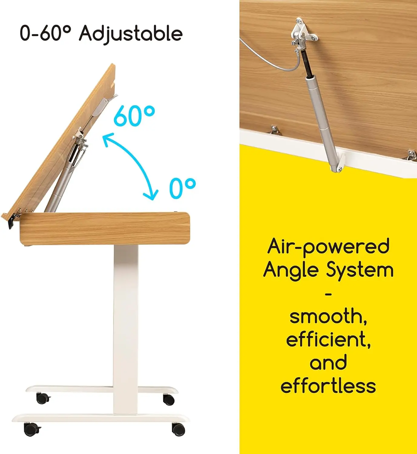 MEEDEN Electric Drafting Table - Height Adjustable Drawing Desk, 41"x23 ...