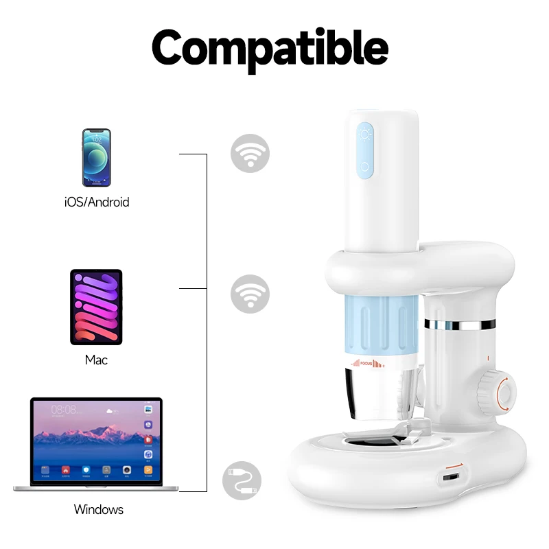 Portable Electronic Microscope Digital Microscope HD Wifi Wireless| Alibaba.com