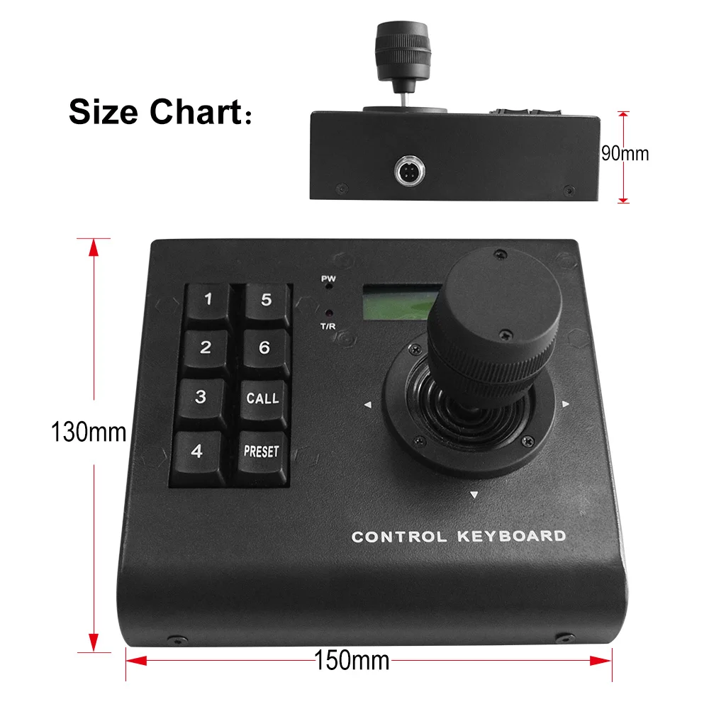 Anxinshi Security Camera Joystick - RS485 PTZ Controller