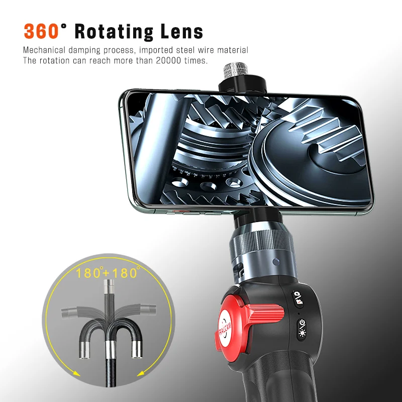 Ralcam H406a 360 Degree Borescope Camera,Borescope Articulating With ...