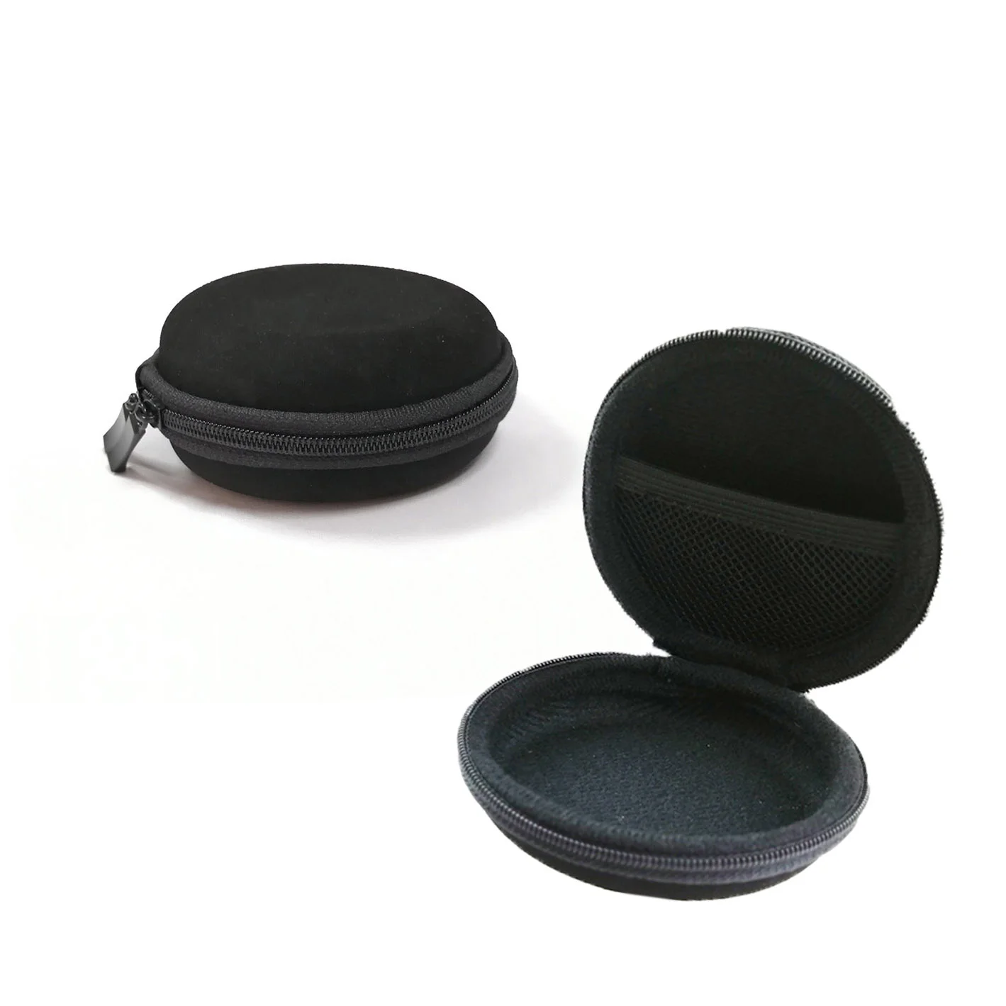 Custom Round Shape Hard EVA Carrying Earbud Earphone Pouch Case ...