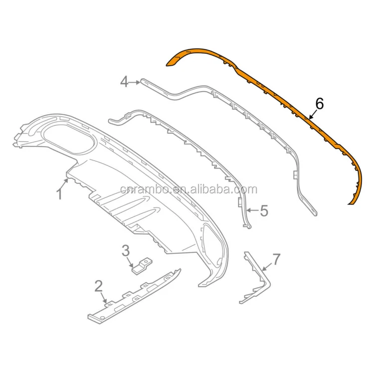 Oem 2138850321 Parachoques Trasero Moldeo Por Mercedes Clase E Amg W213 ...