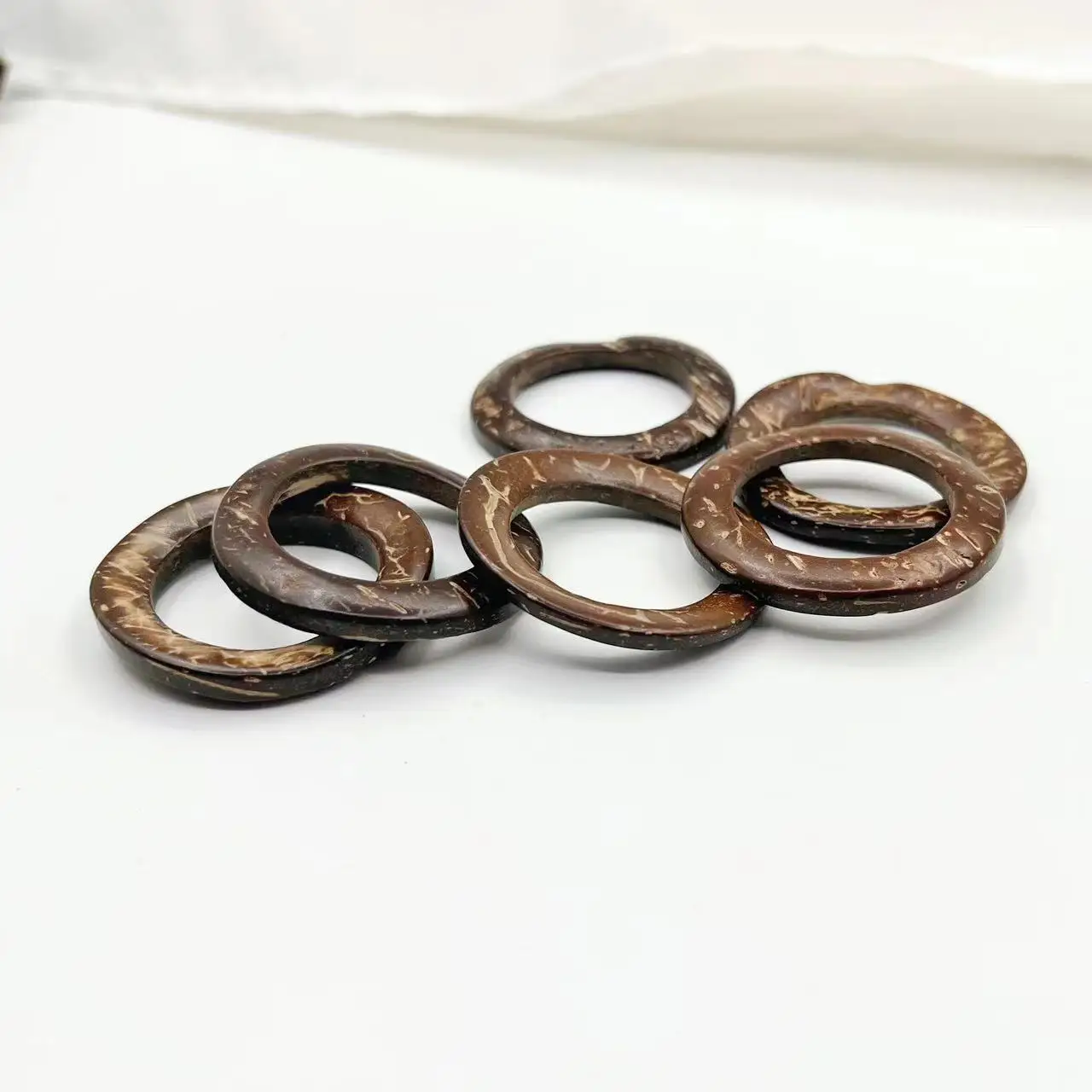 Natural Coconut Shell Ring Coconut Clasp Clasp Hand Decorated Bag Accessories - Buy Natural ...