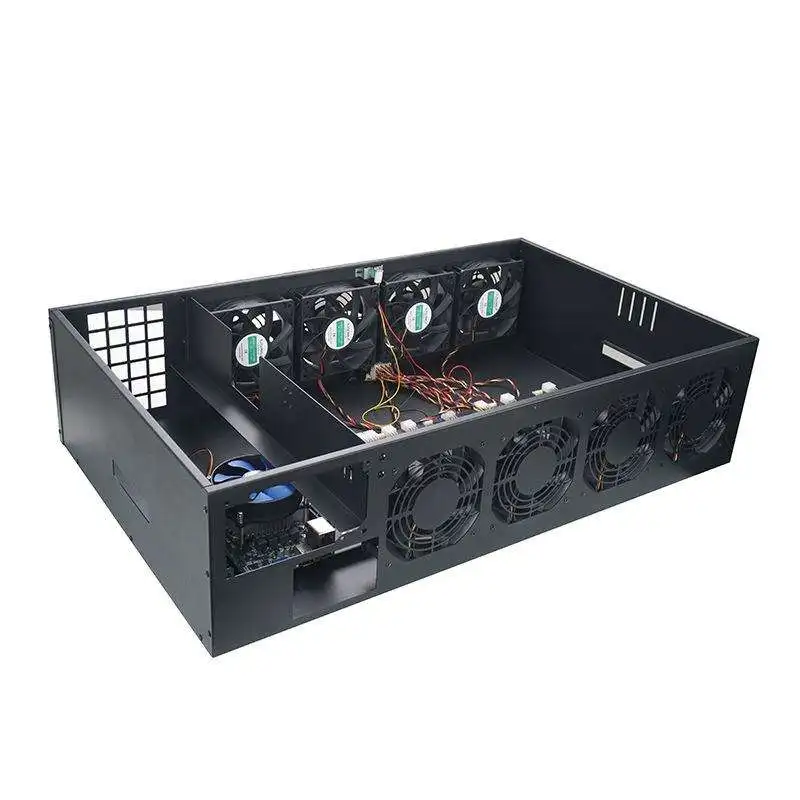 New 240mh/s 8GPU Motherboard B85 ATX Aluminum Alloy Case Gpu Server ...