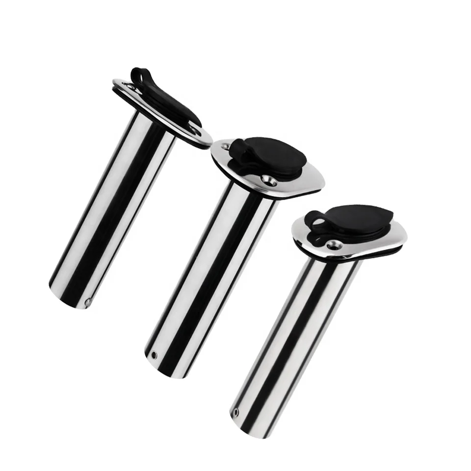 MARINE HARDWARE AISI316 STAINLESS STEEL FLUSH MOUNT ROD HOLDER WITH ...