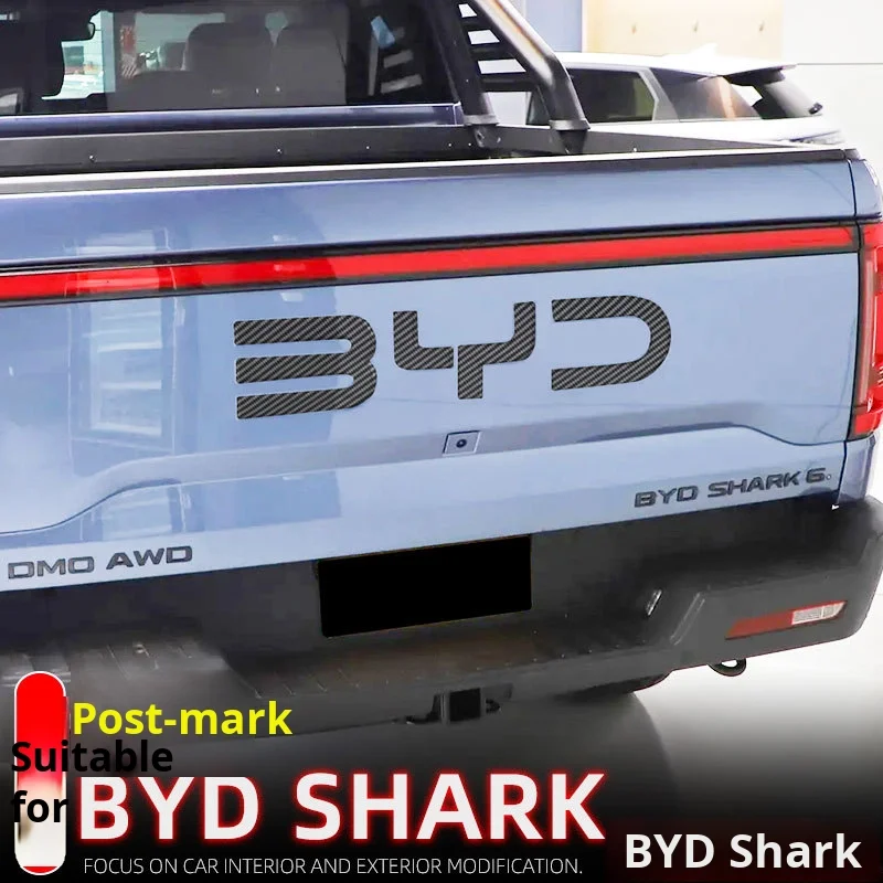 Luxury BYD SHARK6 Front Grille Emblem Decoration Sticker Front Rear ...