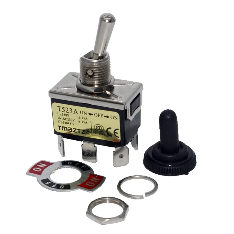 15A 250V 20A 125V AC on OFF on 3 Position SPST Rocker Toggle Switches