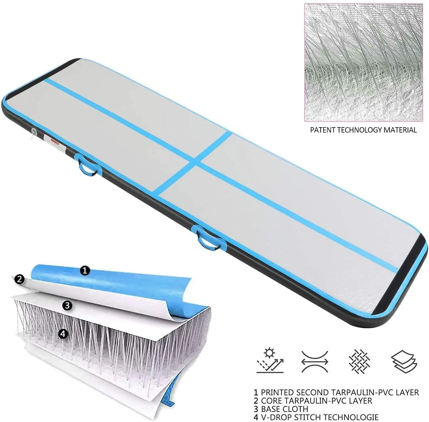 Derflex Dwf Fabric 25cm Drop Stitch Pvc Fabric Rolls For Inflatable ...