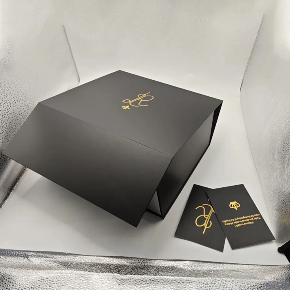 Custom Luxury Package - Magnetic Black Satin Insert Lined Gift Box