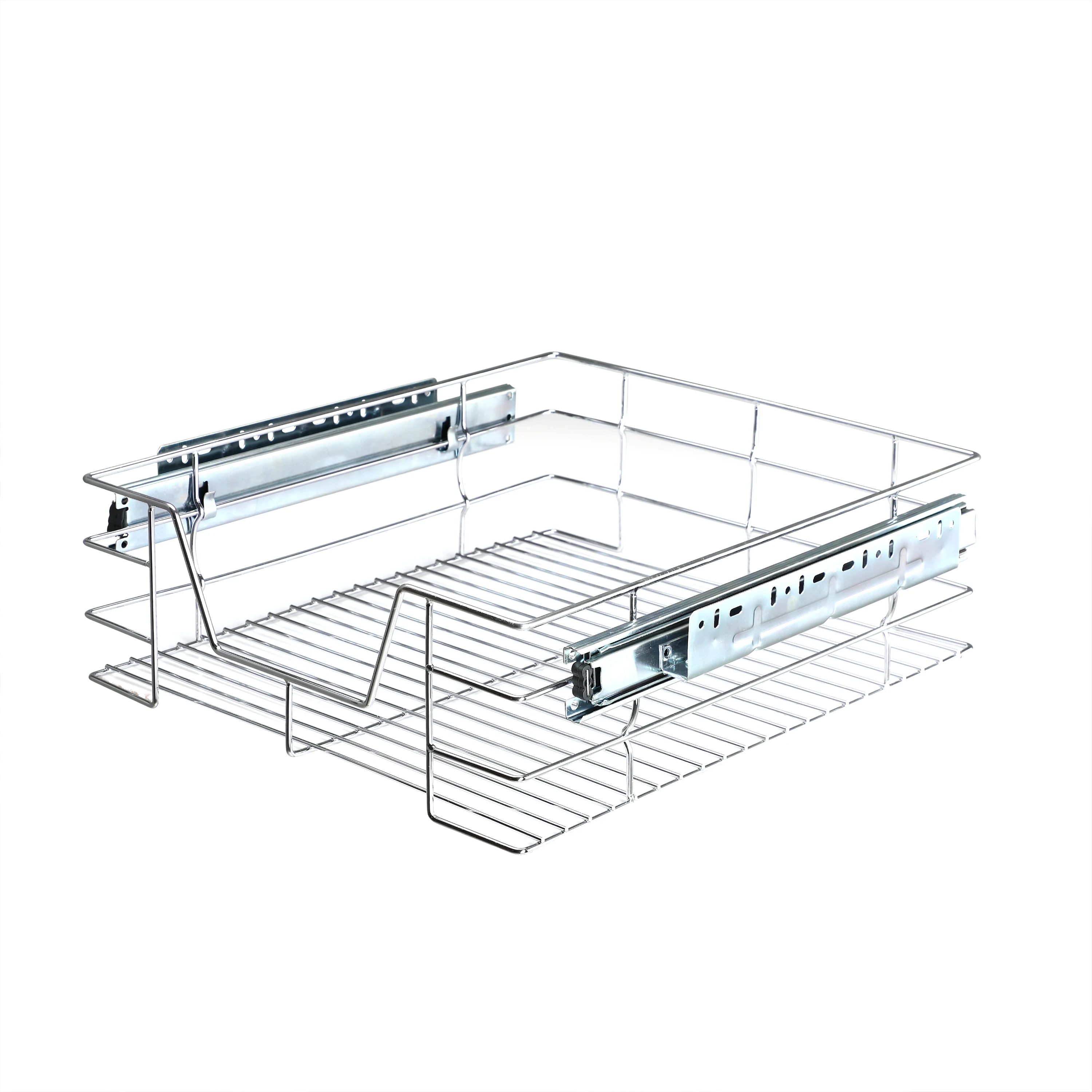2pk Telescope Drawer Kitchen Shelves Cabinet Stainless Steel Sliding ...