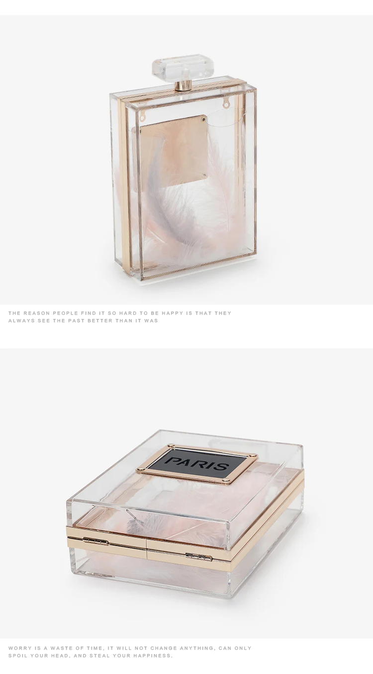 Perfume Shaped Like a Purse - Elegant Party Clutch Bag