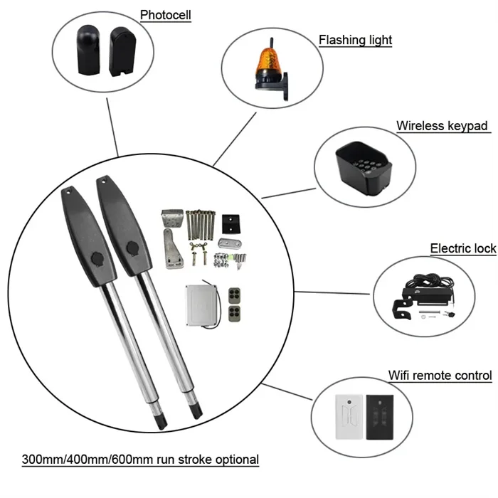 300kg Automatic Swing Arm Door Operator Motor & Swing Gate Opener Odm