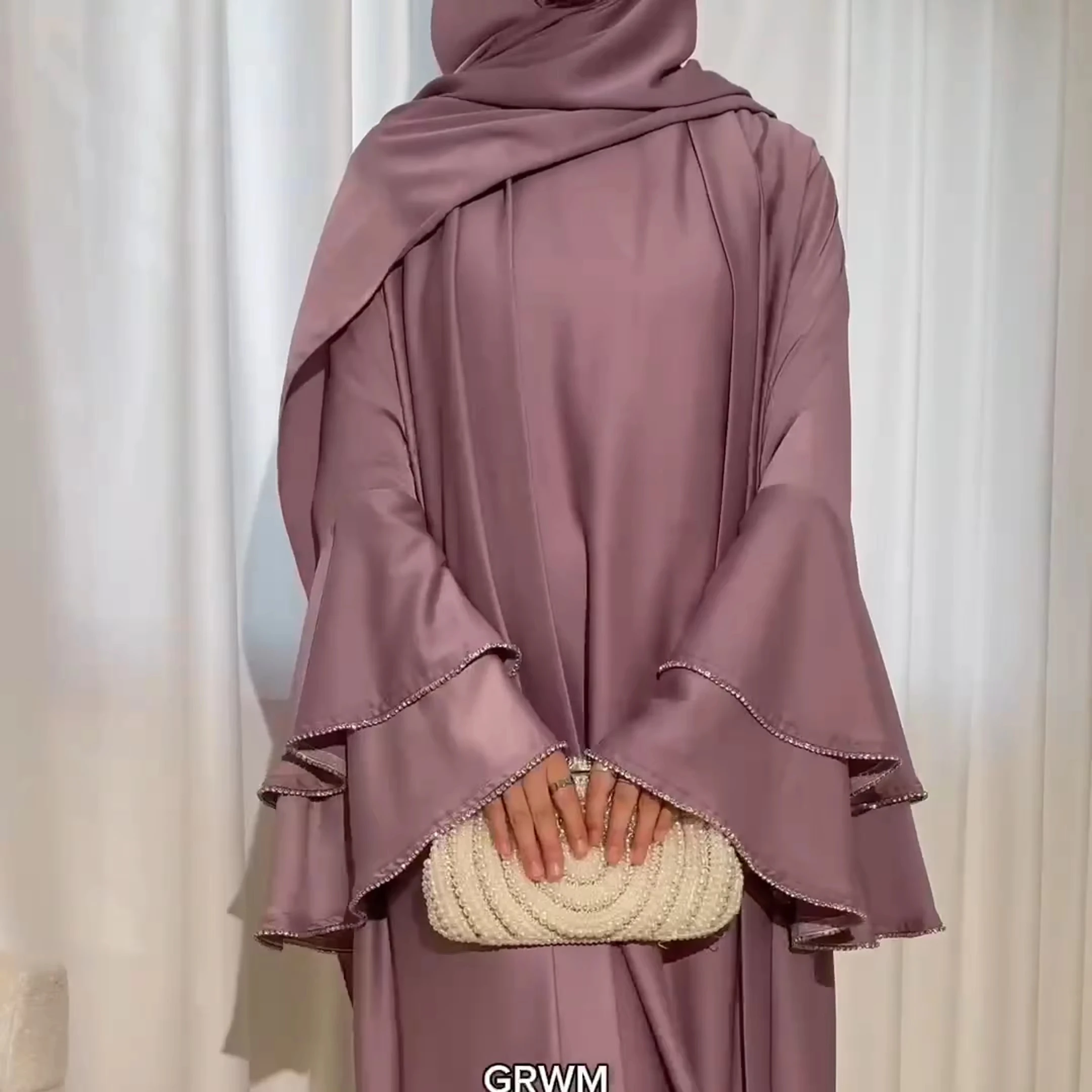 2024 Islamic Plus Size Muslim Kimono Prayer Abaya High Quality Muslim ...