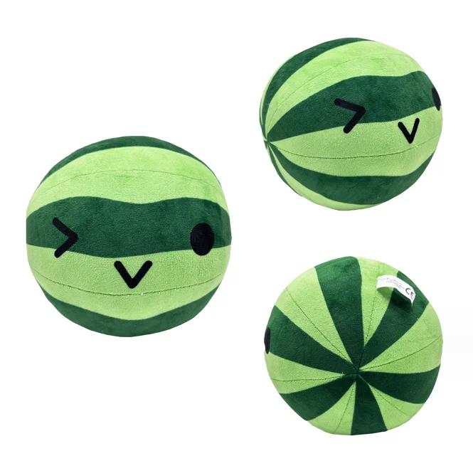 Suika Game Winking Watermelon Plush Toy - Cute & Fun