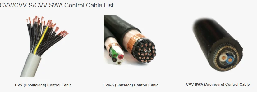 Flexible Control Cable - H05VVC4V5-K with PVC Jacket