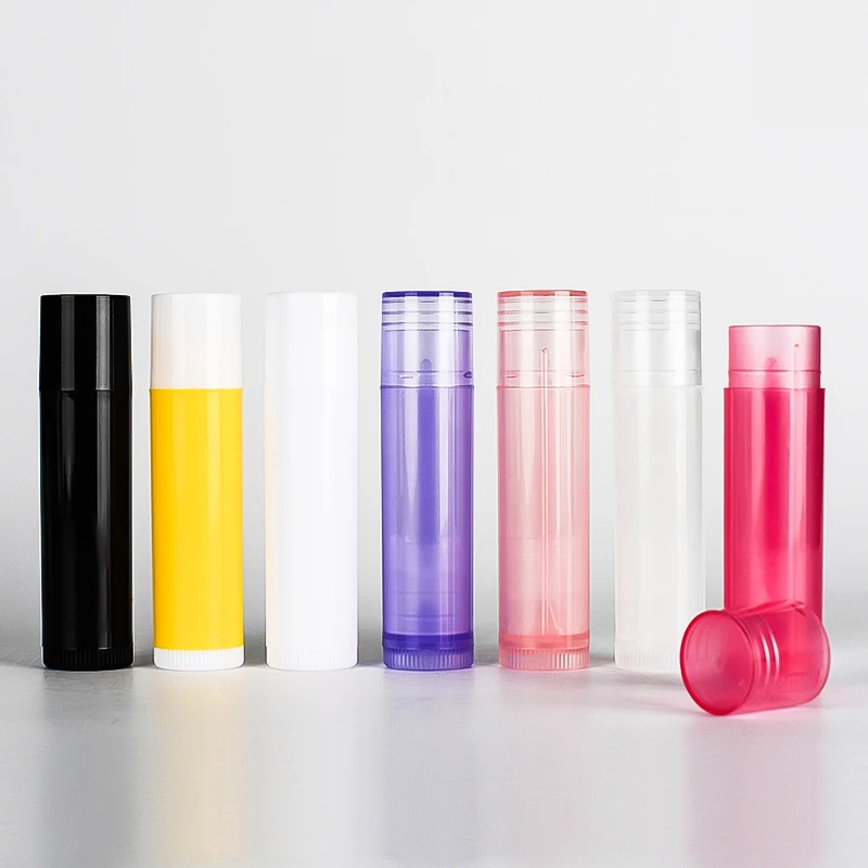 Hot 2023 Lip Balm Container Private Label Lipstick Clear White Black 4g ...