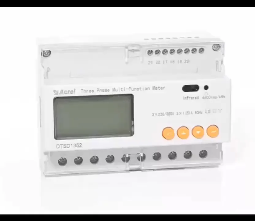 Acrel Din Rail Energy Meter With Rs485 Ac Ev Charger Monitoring Dtsd1352-c Three Phase ...