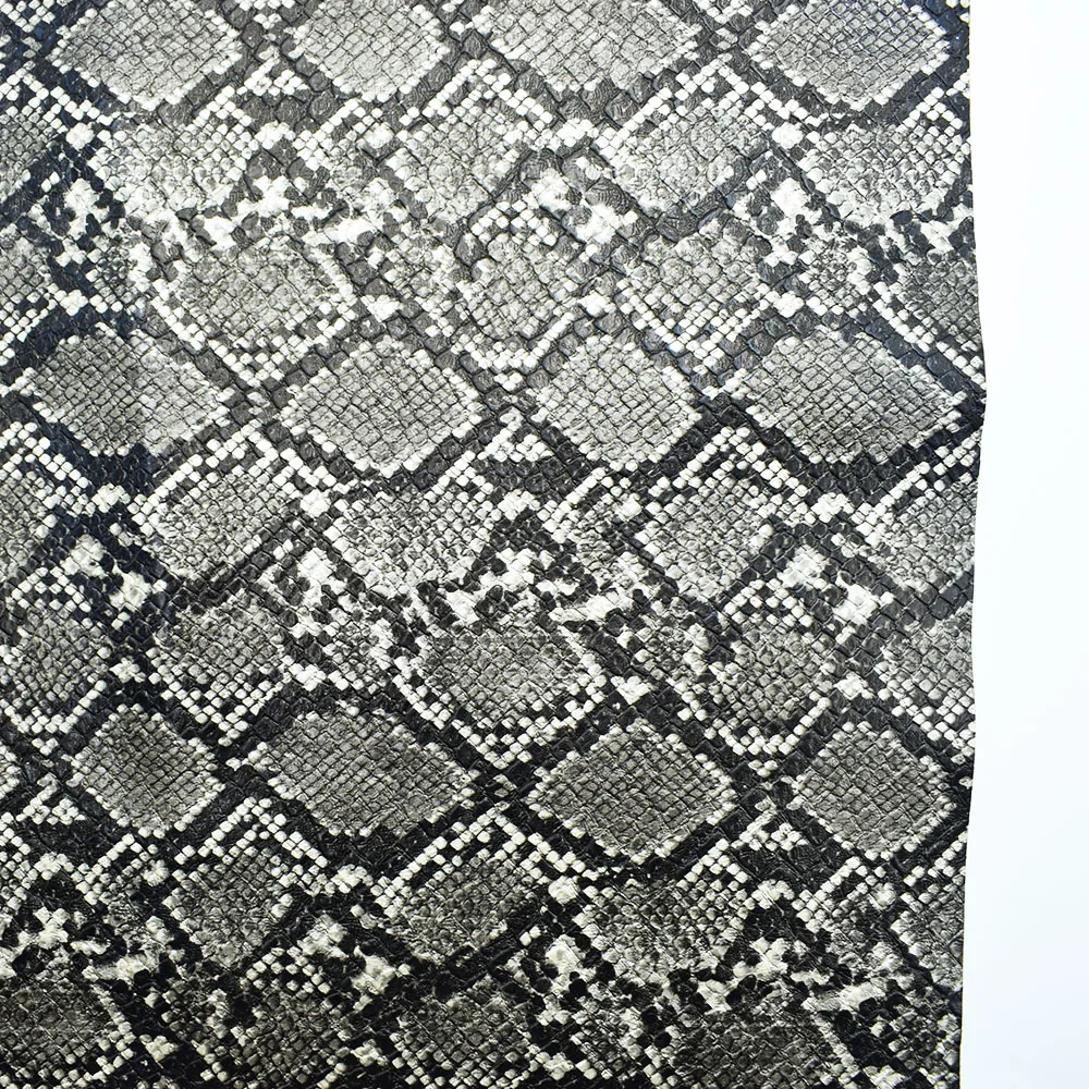 2020 Fashion Embossed Leather Material Snake Skin Fabric For Making ...