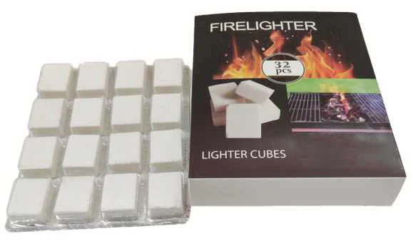 White Cubes Flammable Barbecue Firelighter For Grill Fireplace Stove ...