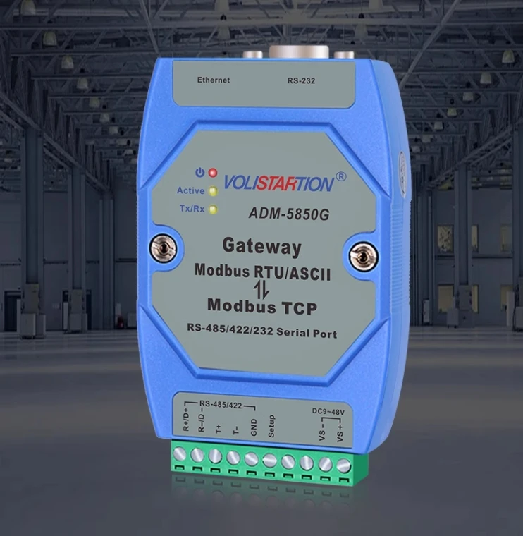 ADM-5850G Industrial Modbus Gateway - RTU to TCP Conversion