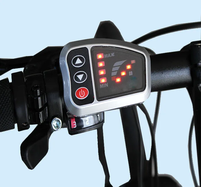 ATS-LED4 LED Display for Electric Bicycles - Black, 4-5 Steps