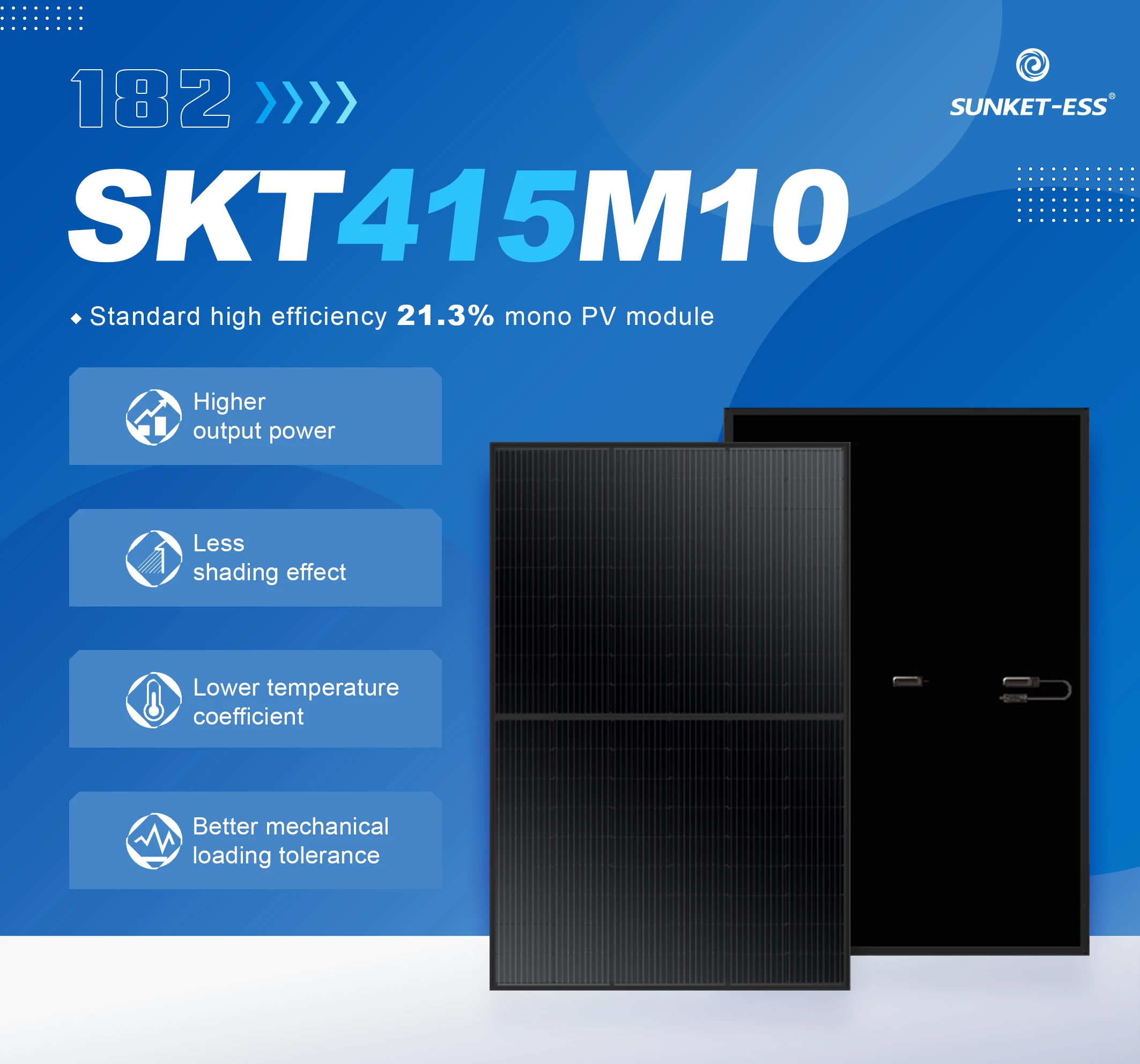 Standard High Efficiency Full Black Warehouse 400w 405w 410w Single ...